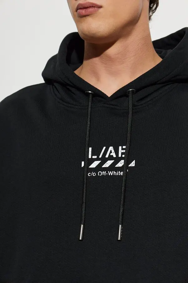 L/AB C/O OFF-WHITE Hoodie With Contrast Prints