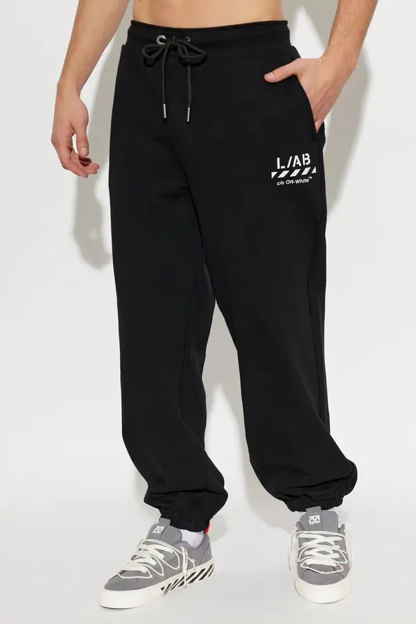 L/AB C/O OFF-WHITE Sweatpants With Printed Logo