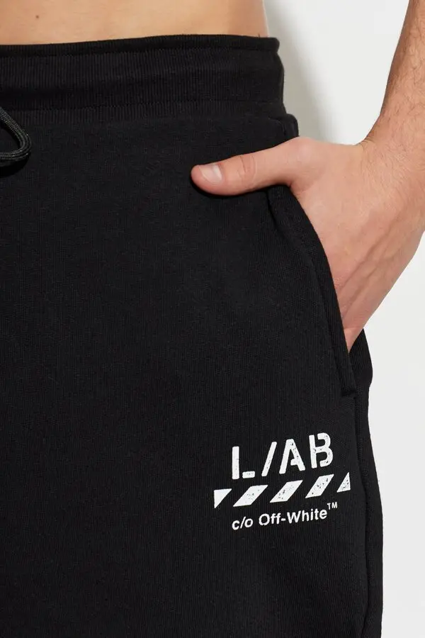 L/AB C/O OFF-WHITE Sweatpants With Printed Logo