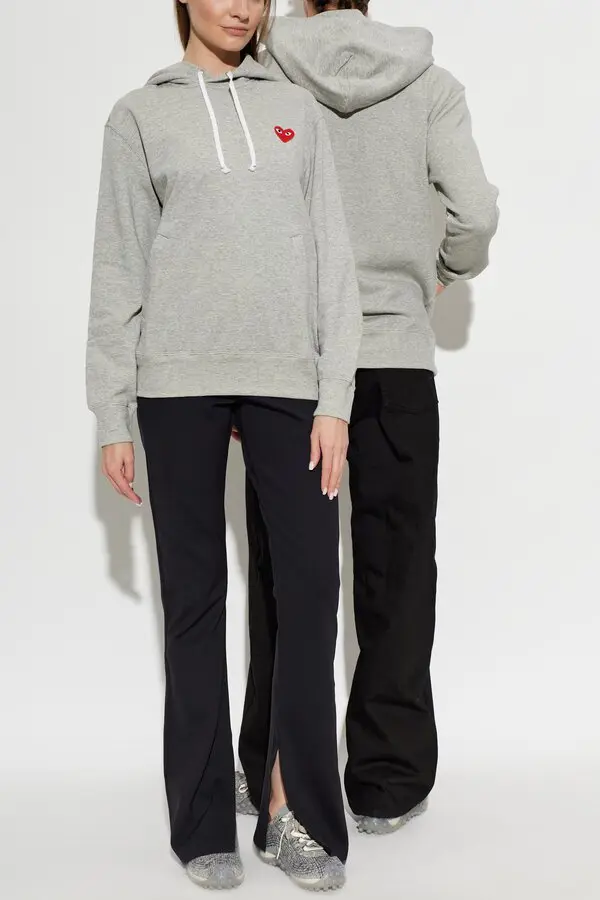 Play Comme Des Garcon Logo Sweatshirt - Grey