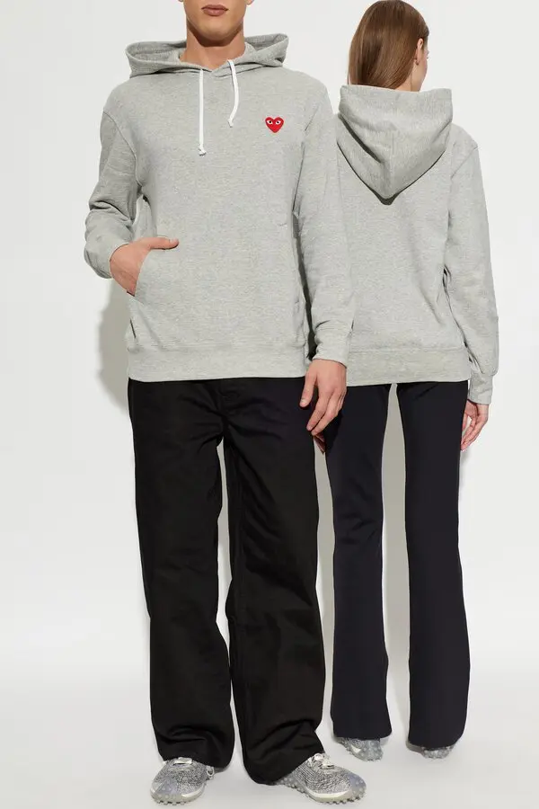 Play Comme Des Garcon Logo Sweatshirt - Grey