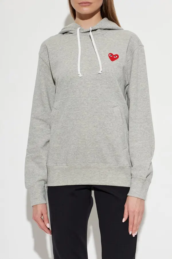 Play Comme Des Garcon Logo Sweatshirt - Grey