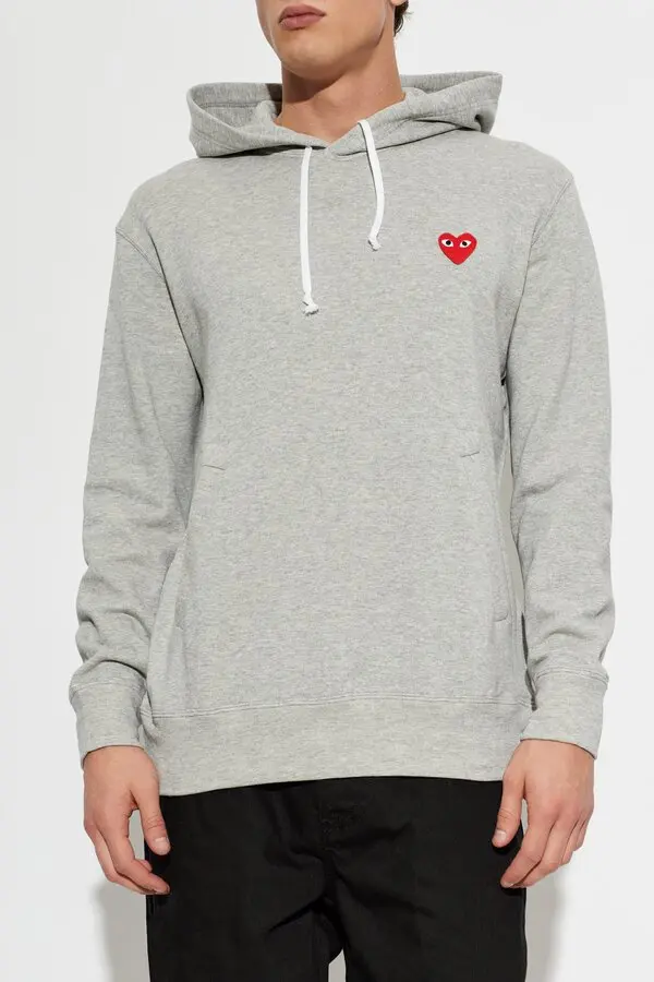 Play Comme Des Garcon Logo Sweatshirt - Grey
