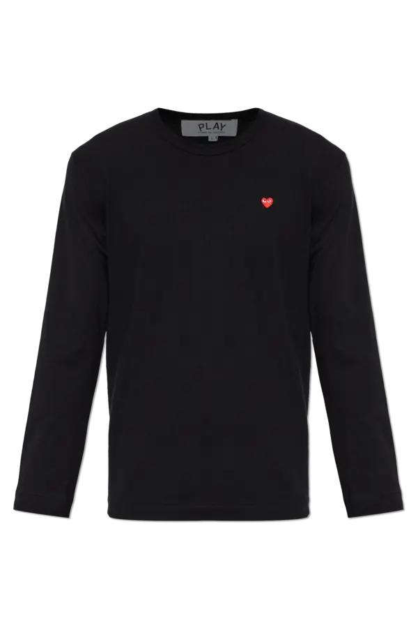 Play Comme Des Garcon Long Sleeve T-shirt - Black