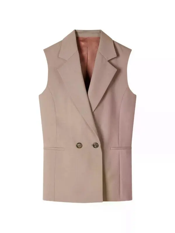 Paul Smith Taupe Wool Hopsack Waistcoat - Neutrals