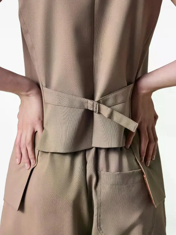 Paul Smith Taupe Wool Hopsack Waistcoat