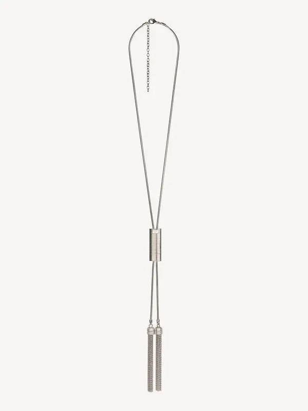 Balmain Long Brass Tassel Necklace