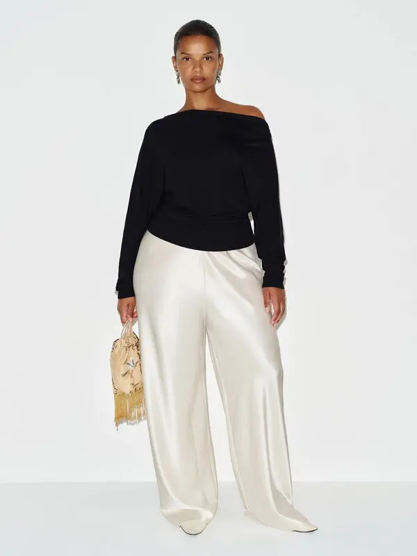 REFORMATION Landon Knit Top Es - Black