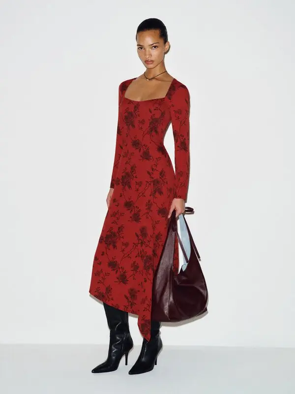 REFORMATION Yarah Dress - Red
