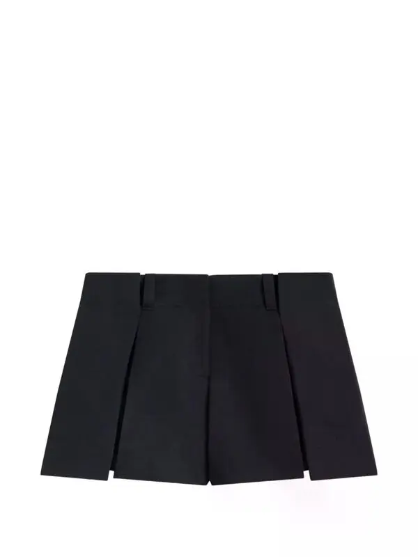 Givenchy Pinch Shorts In Wool - Black