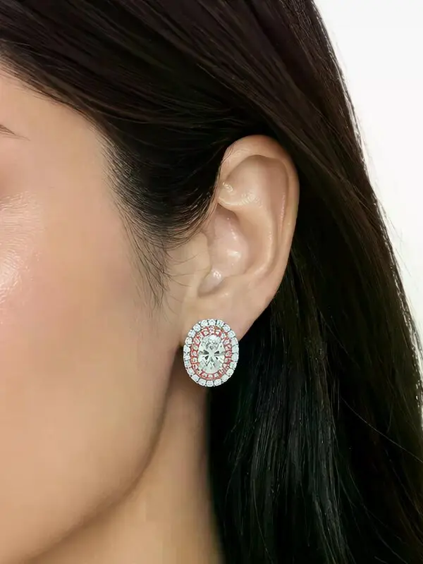 HYT JEWELRY Diamond Halo Earrings