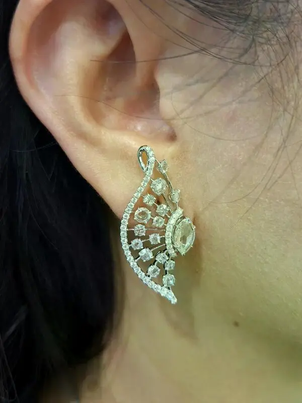 HYT JEWELRY Rose-cut Diamond Earrings