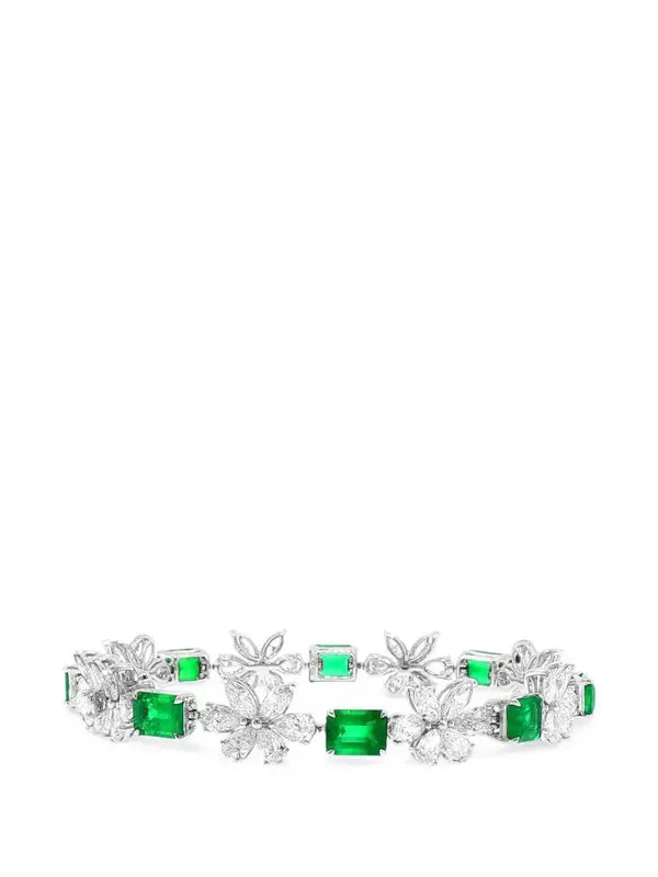 HYT JEWELRY Emerald And Diamond Bracelet