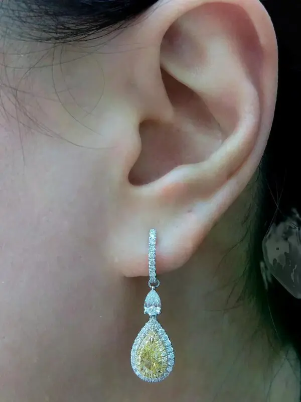HYT JEWELRY Diamond Dangle Earrings