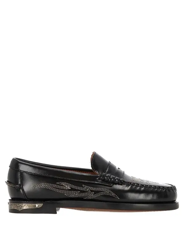 SEBAGO Dan El Paso Embroidered Leather Loafers