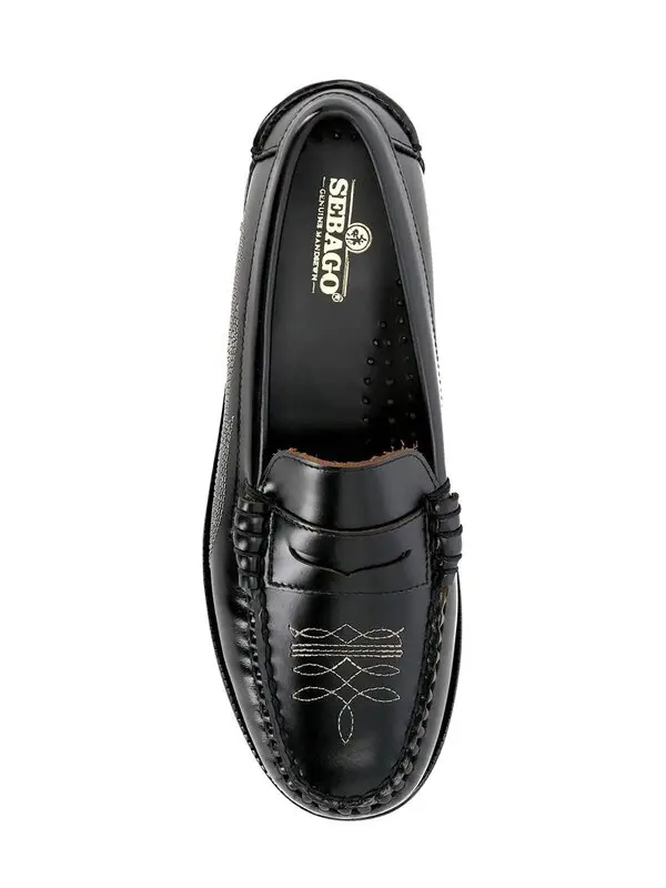 SEBAGO Dan El Paso Embroidered Leather Loafers