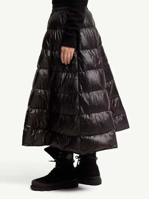 Moncler Padded A-line Midi Skirt