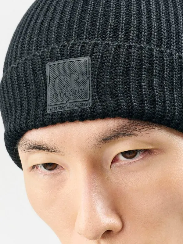 C.P. COMPANY Metropolis Series Beanie In Extra-fine Merino Wool
