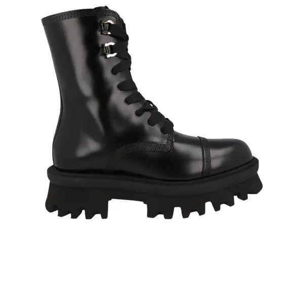 FERRAGAMO Wmns Kira Combat Boot - Black