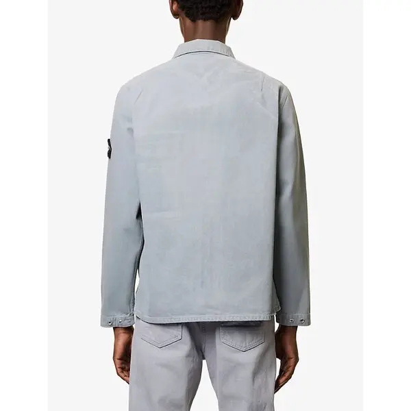 Stone Island Corroded Reflective Denim-tc Shirt