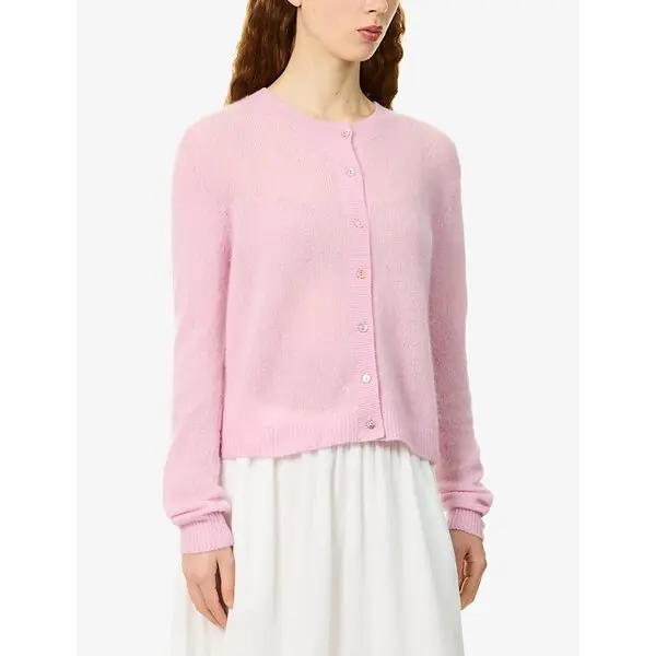 CRUSH CASHMERE Amara Cashmere And Silk Cardigan - Seashell