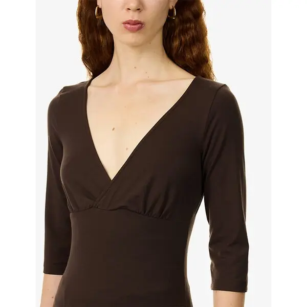REFORMATION Aylani V-neck Knitted Top