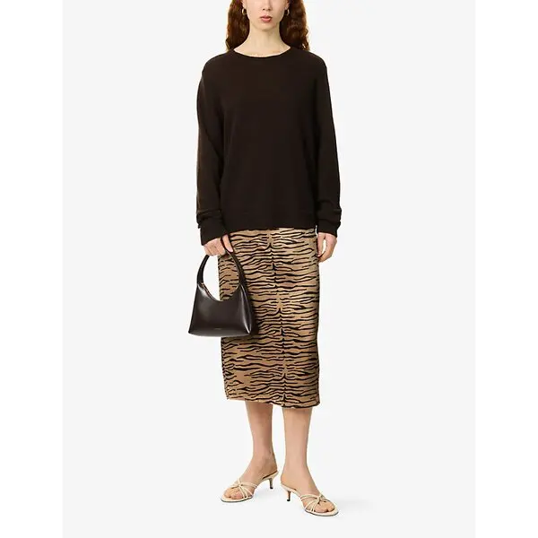 REFORMATION Boyfriend Crew-neck Cashmere Jumper