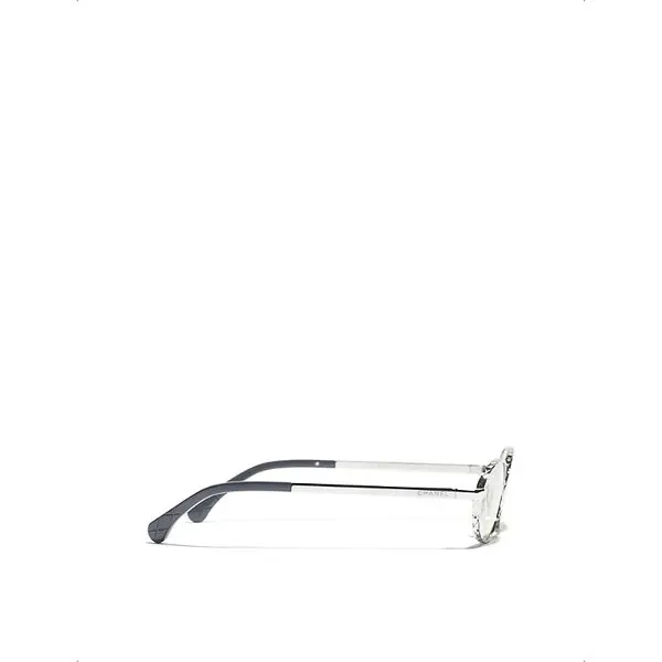 Chanel Ch2227s Oval-frame Metal Sunglasses