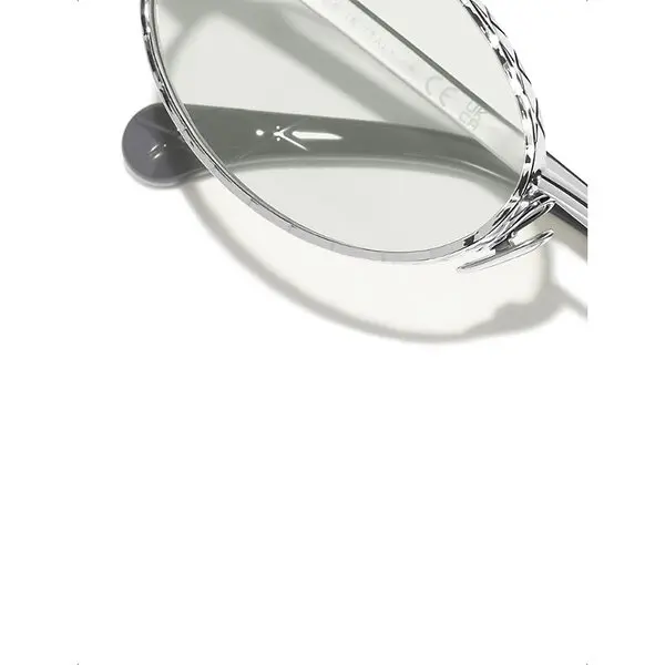 Chanel Ch2227s Oval-frame Metal Sunglasses