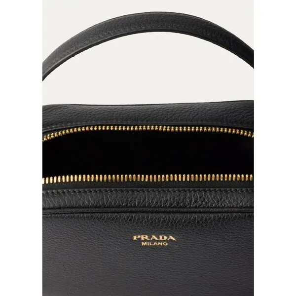 Prada Odette Mini Grain Leather Top-handle Bag