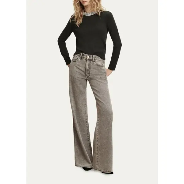 Veronica Beard Daro Embellished Wool Sweater