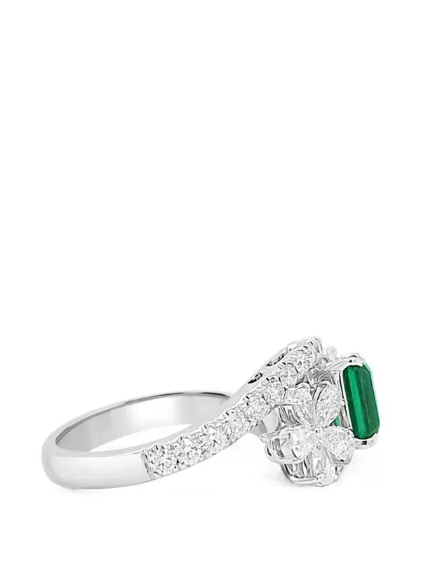 HYT JEWELRY Emerald And Diamond Ring