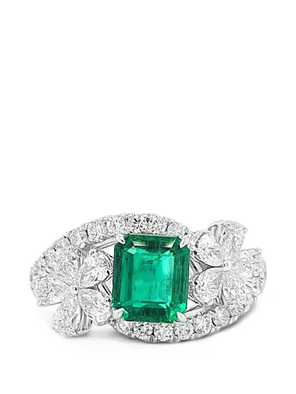 HYT JEWELRY Emerald And Diamond Ring
