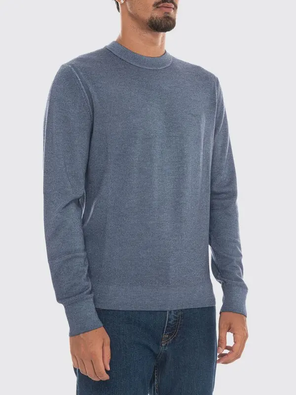 BOSS Long-sleeved Crew Neck Jumper In 100% Virgin Wool