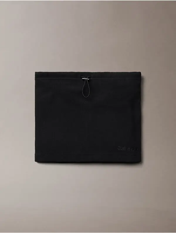 Calvin Klein Fleece Drawcord Gaiter - Black