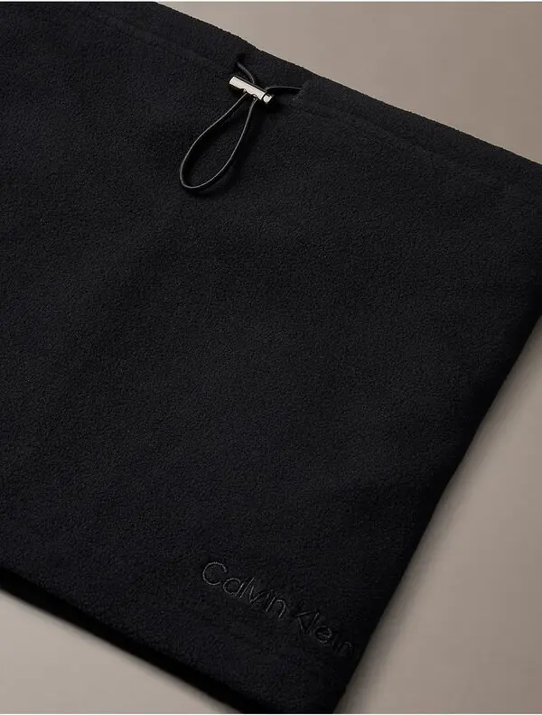 Calvin Klein Fleece Drawcord Gaiter - Black