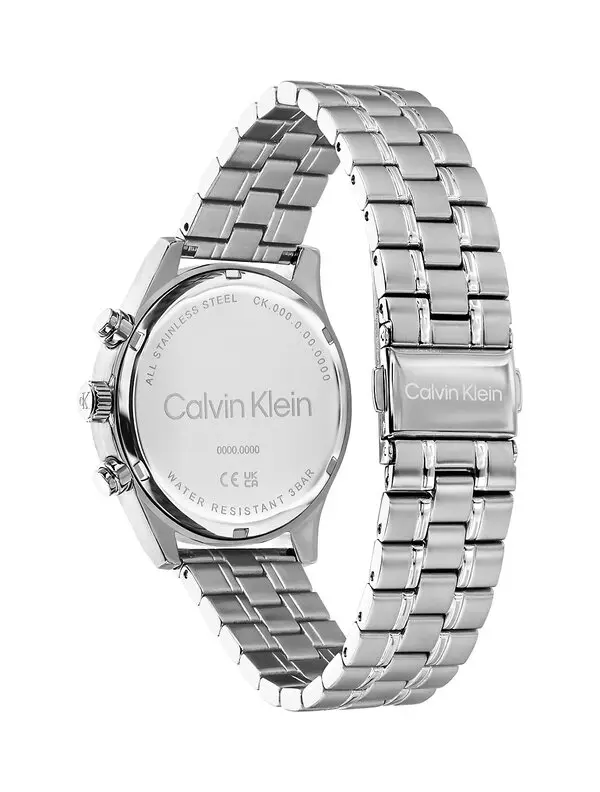 Calvin Klein Monogram Chronograph Bracelet Watch - Eggshell