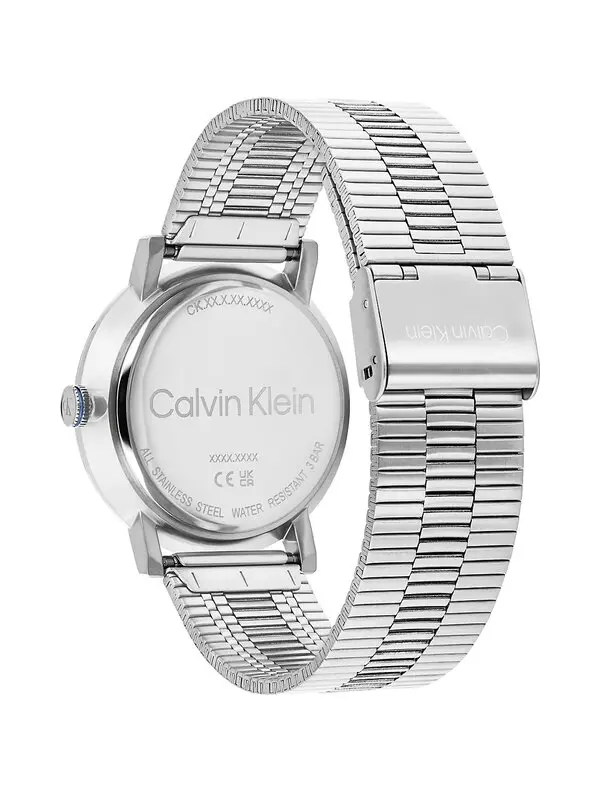 Calvin Klein Minimalist Monogram Link Bracelet Watch - Navy
