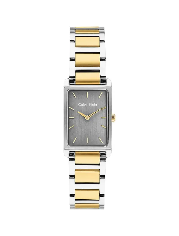 Calvin Klein Minimalist Rectangle Bracelet Watch - Grey