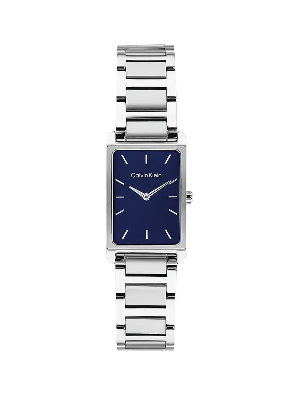 Calvin Klein Minimalist Rectangle Bracelet Watch - Navy