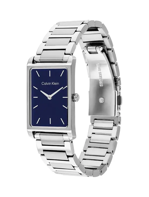 Calvin Klein Minimalist Rectangle Bracelet Watch - Navy