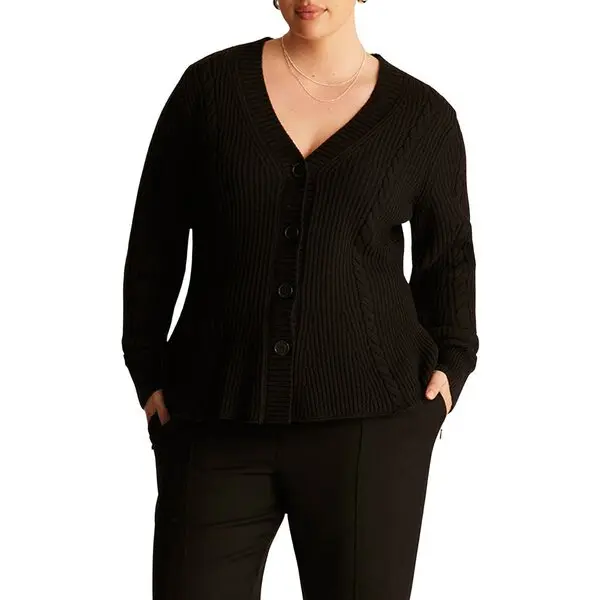 ESTELLE Callie Cable Knit Cardigan