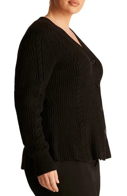 ESTELLE Callie Cable Knit Cardigan