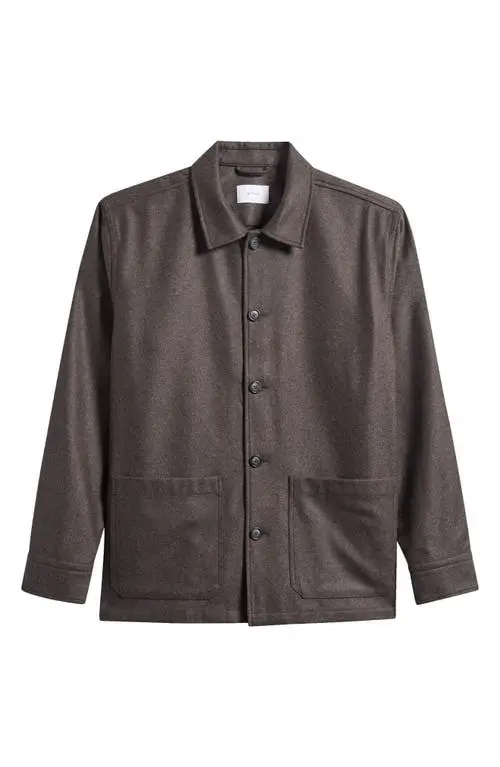 Eton Wool & Cashmere Patch Pocket Jacket - Medium Brown