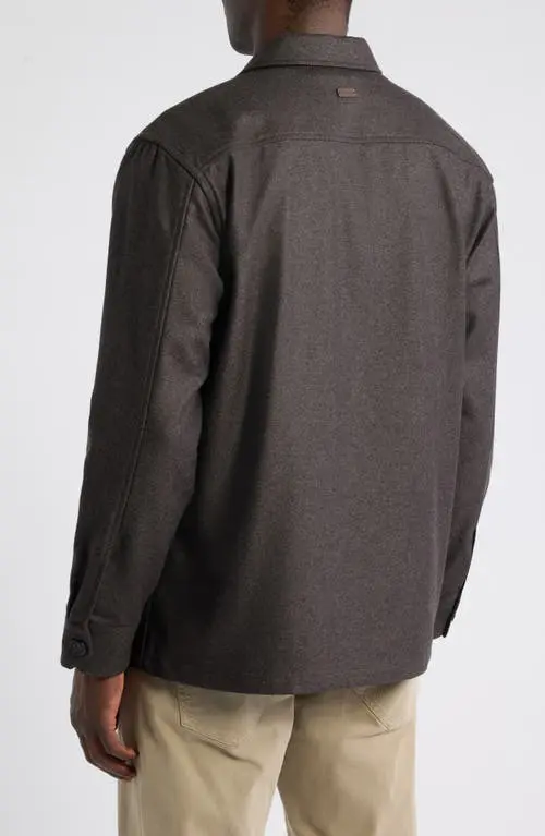 Eton Wool & Cashmere Patch Pocket Jacket - Medium Brown