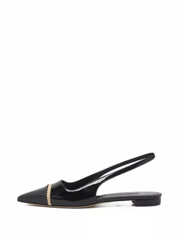 Manolo Blahnik Tuxa Slingback Pumps - Black