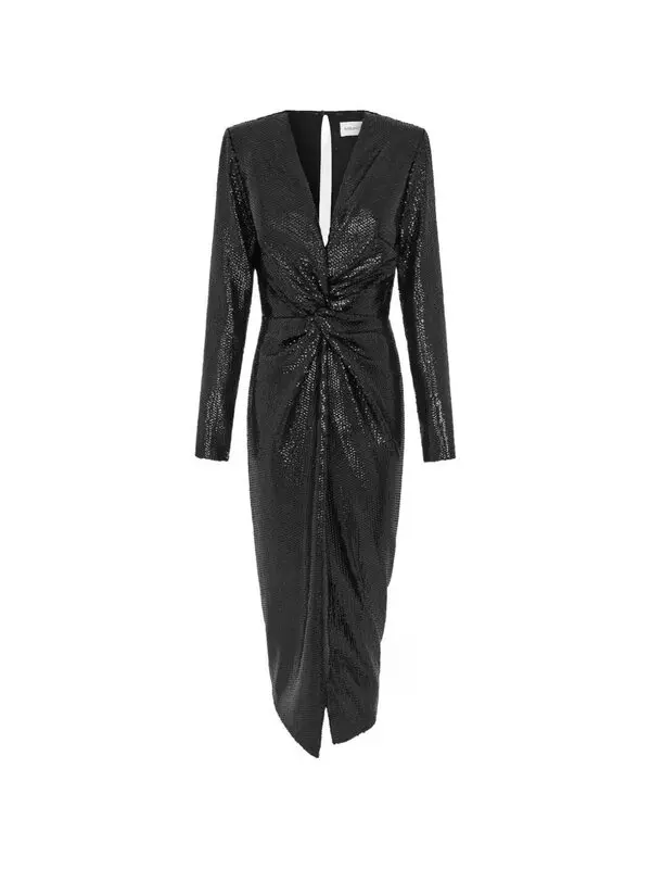 16Arlington Vesta Sequin-embellishedmidi Dress - Black