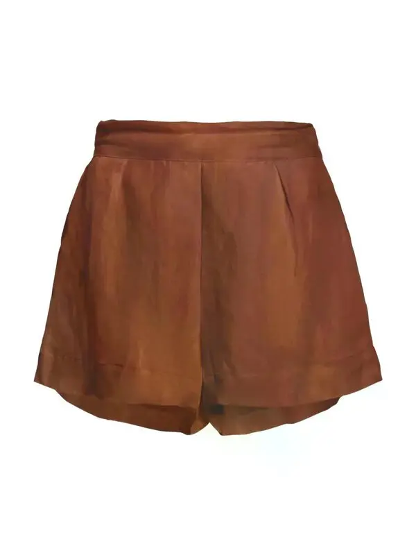 ANEMOS High-waisted Shorts - Brown