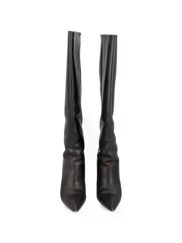 Balenciaga Pointed-toe Sculptural-heel Boots