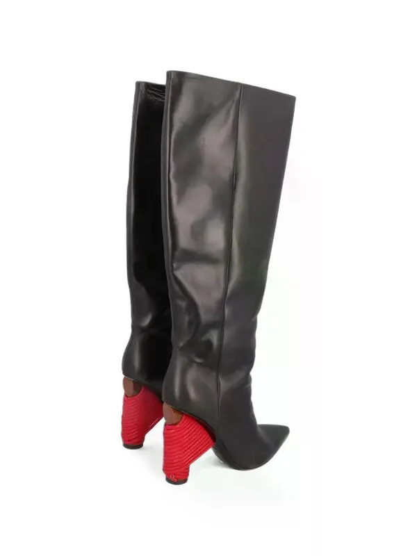 Balenciaga Pointed-toe Sculptural-heel Boots